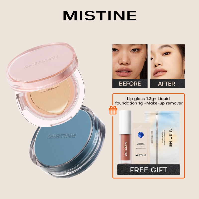 MISTINE Poreless BB CC Cushion Long lasting waterproof Oil Control Concealer 24g | Shopee Singapore