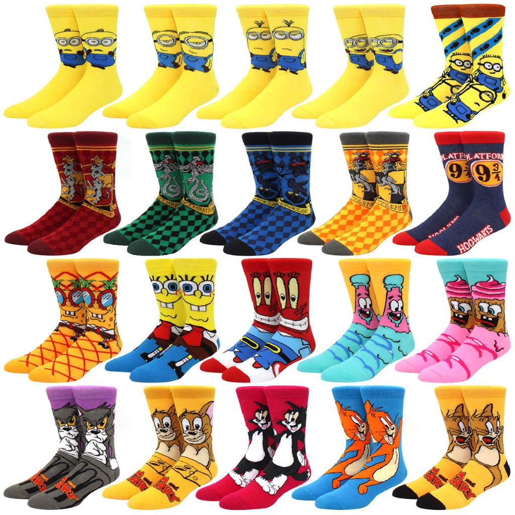 Fashion Anime Men Socks Stitch Long Socks Knee-High Couples Cosplay ...