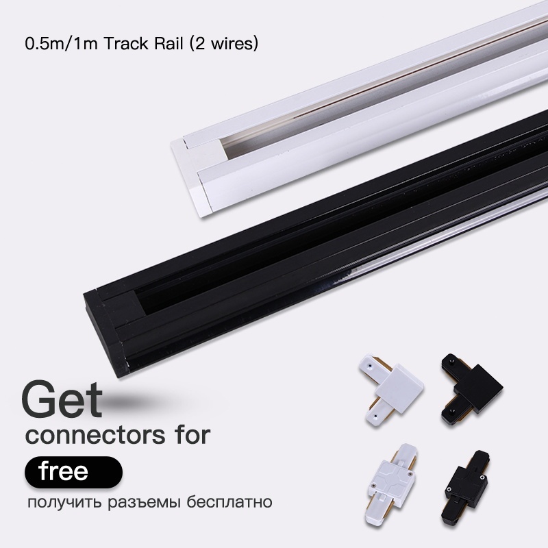 Track Light Rail for Track Light 0.5M 2 Wire Track Light Connector ...