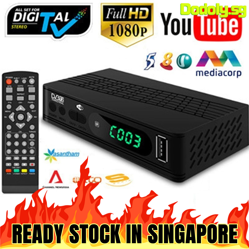 2024 DVB-T2 Digital TV Box Singapore Receiver | Shopee Singapore
