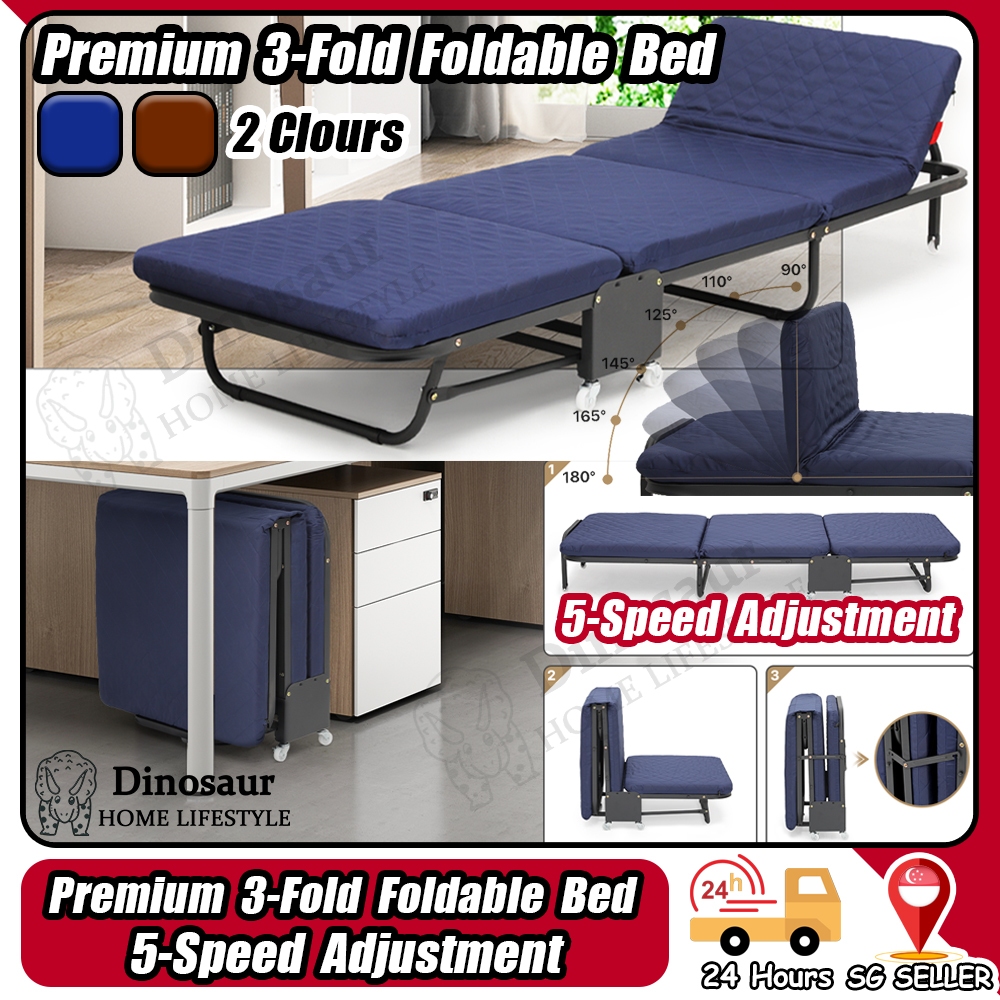 🇸🇬 ReadyStock - 【3-Fold Bed】ELOISE Premium Japanese Foldable Single Bed ...