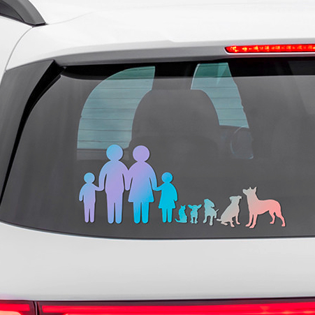 Family Car Sticker Family Car Decals Stickers Bundle Stick Figure ...