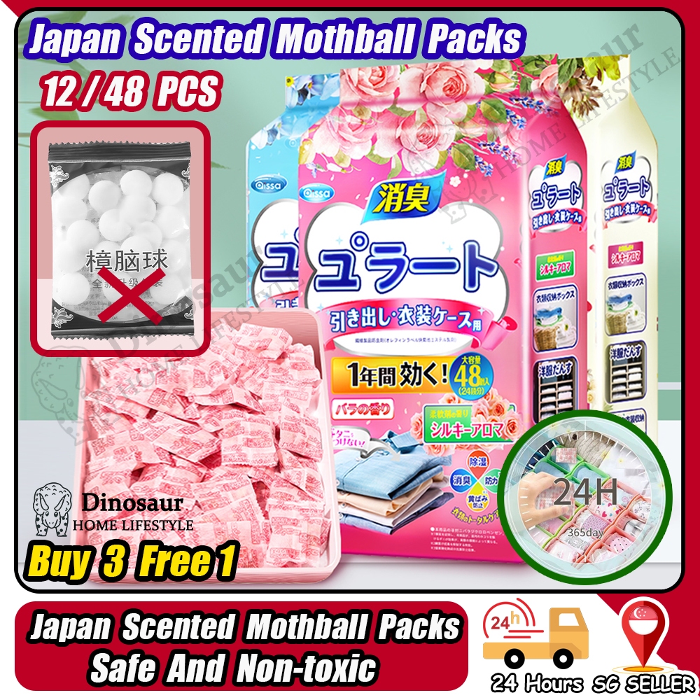 🇸🇬 ReadyStock - [ BUY 3 GET 1 FREE ] Japan Moth Ball Mothball Fragrant ...