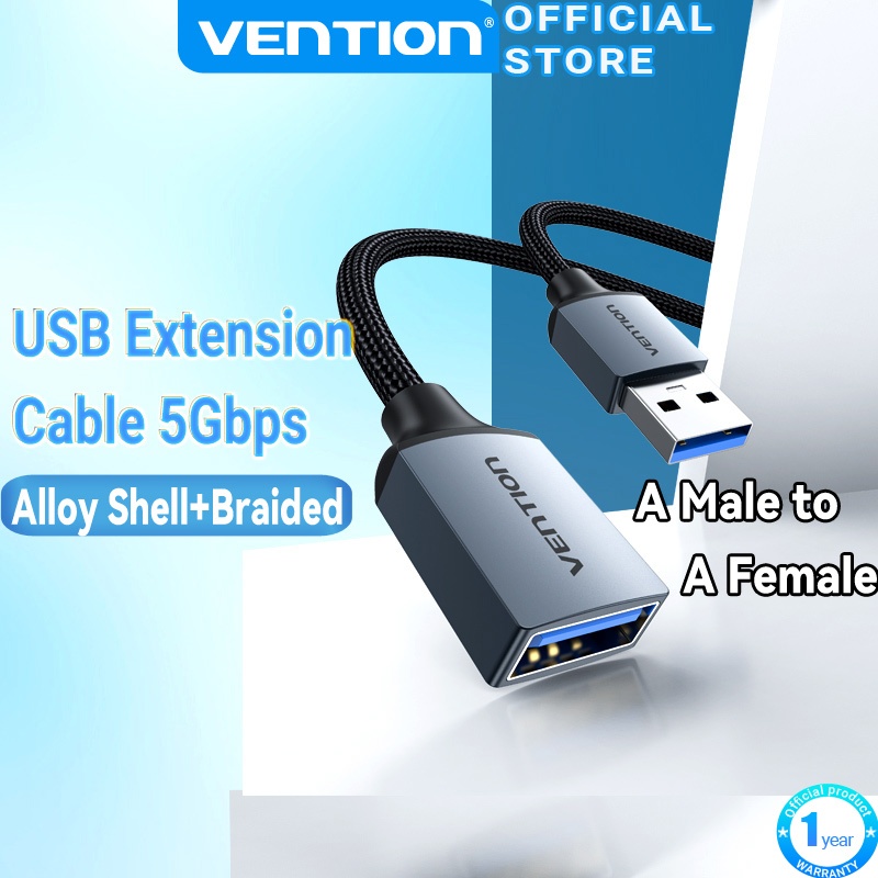 Vention Extension Cable USB 3.0 A Male to A Female Extender For TV ...