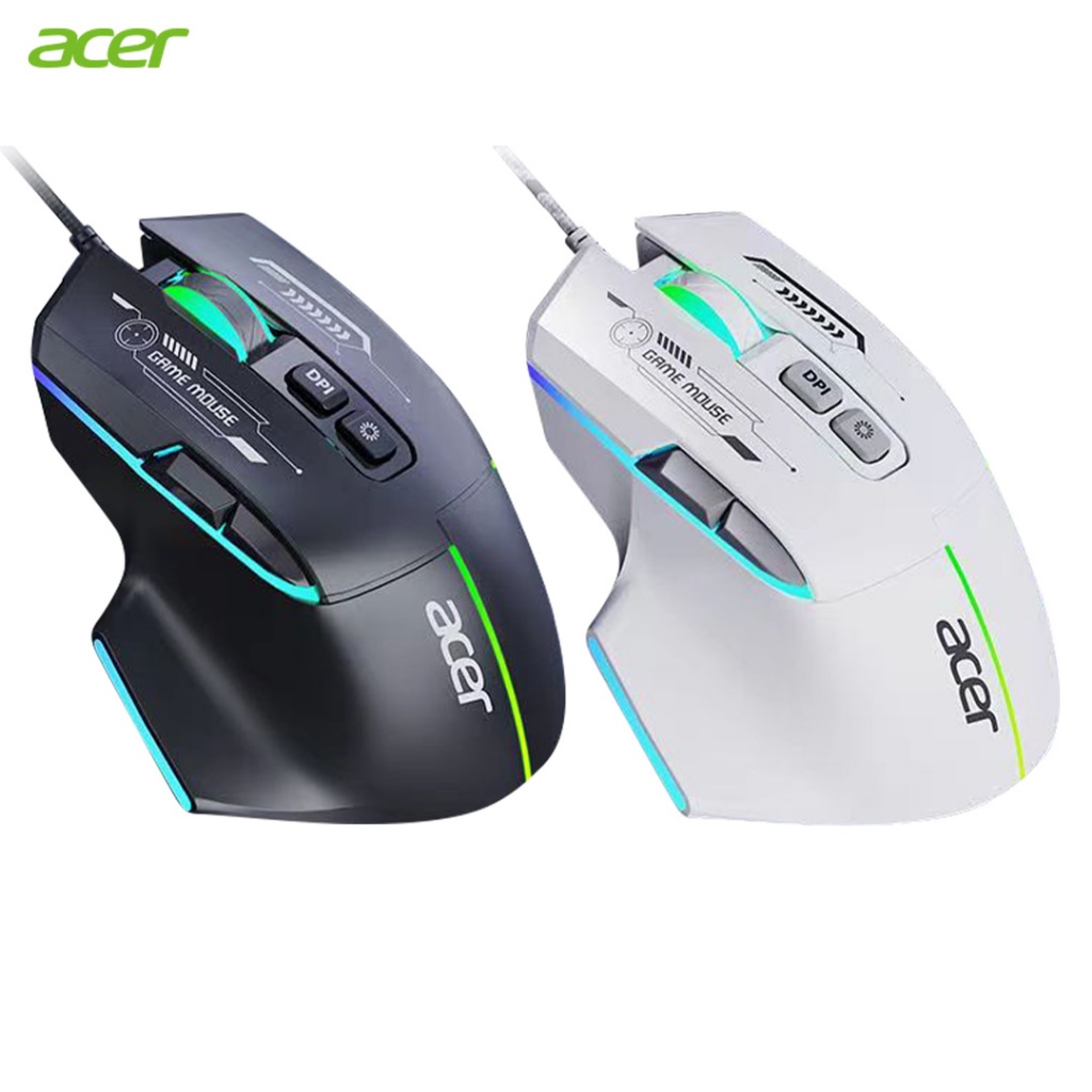 Acer OMW950 Wired Gaming Mouse With RGB Light Effect, 6 Speeds DPI ...