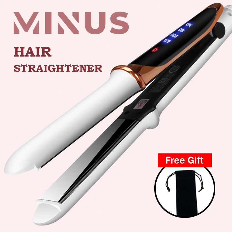 READY STOCK Hair Straightener Curler 2-in1 Ceramic Coated Plates Hair ...