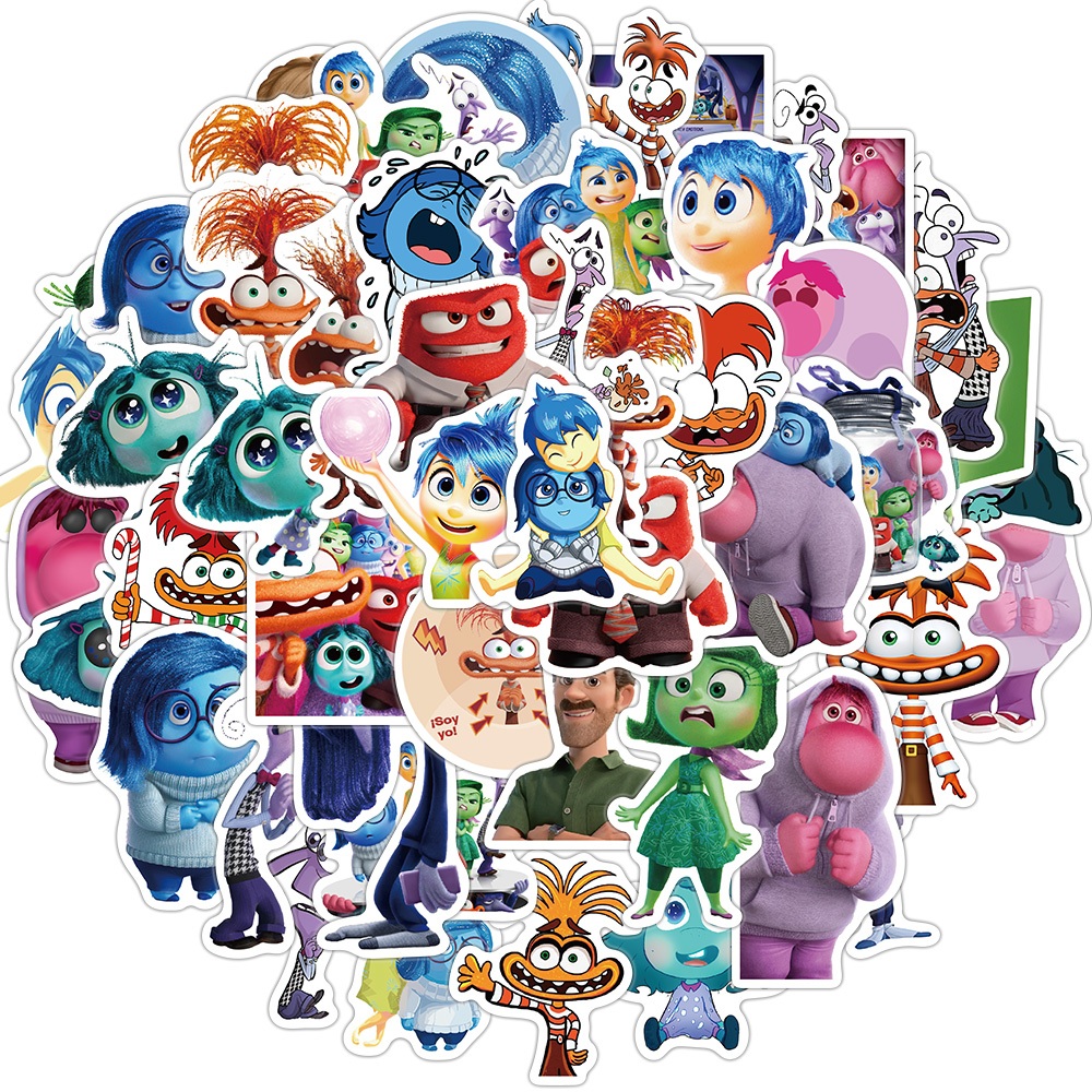[Large Stickers]50pcs Cool Disney Movie INSIDE OUT 2 Graffiti Stickers ...