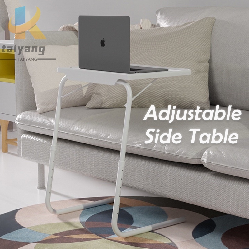 SG STOCKS Adjustable Side Table Portable Folding Table Laptop Desk ...