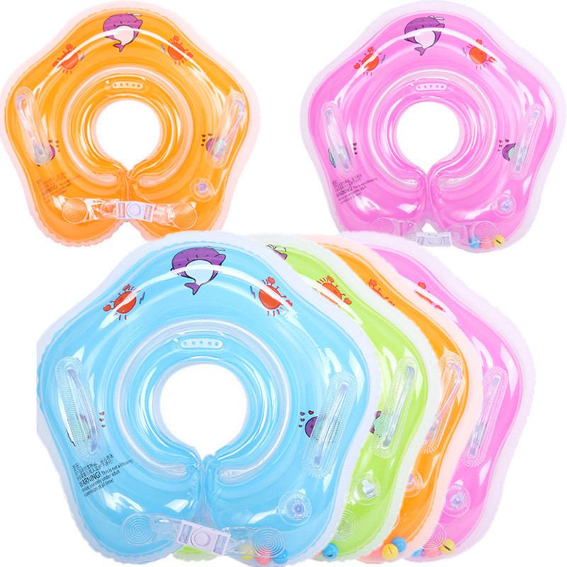 9AA-Baby Infants Swimming Safety Ring Neck Kids Collar Float Tube Bath ...