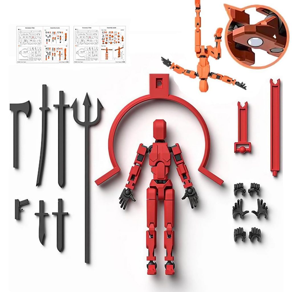 Magnetic version Multi-Jointed Movable Robot 3D Printed Mannequin ...