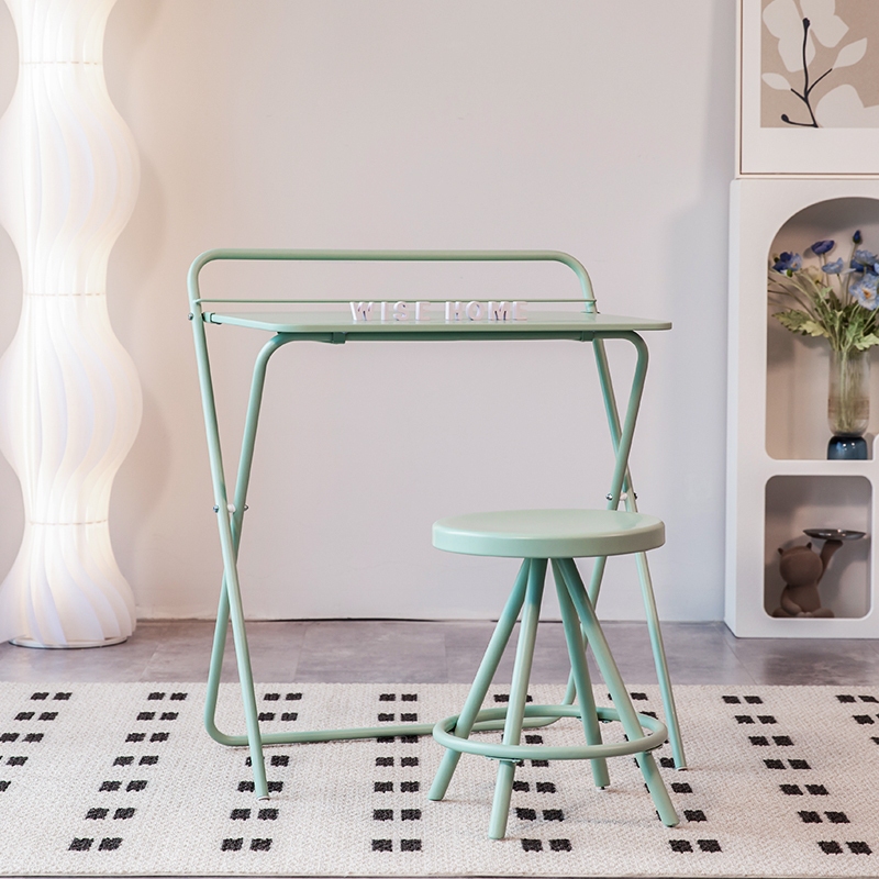 Foldable desk portable office desk computer desk green desk and chair ...