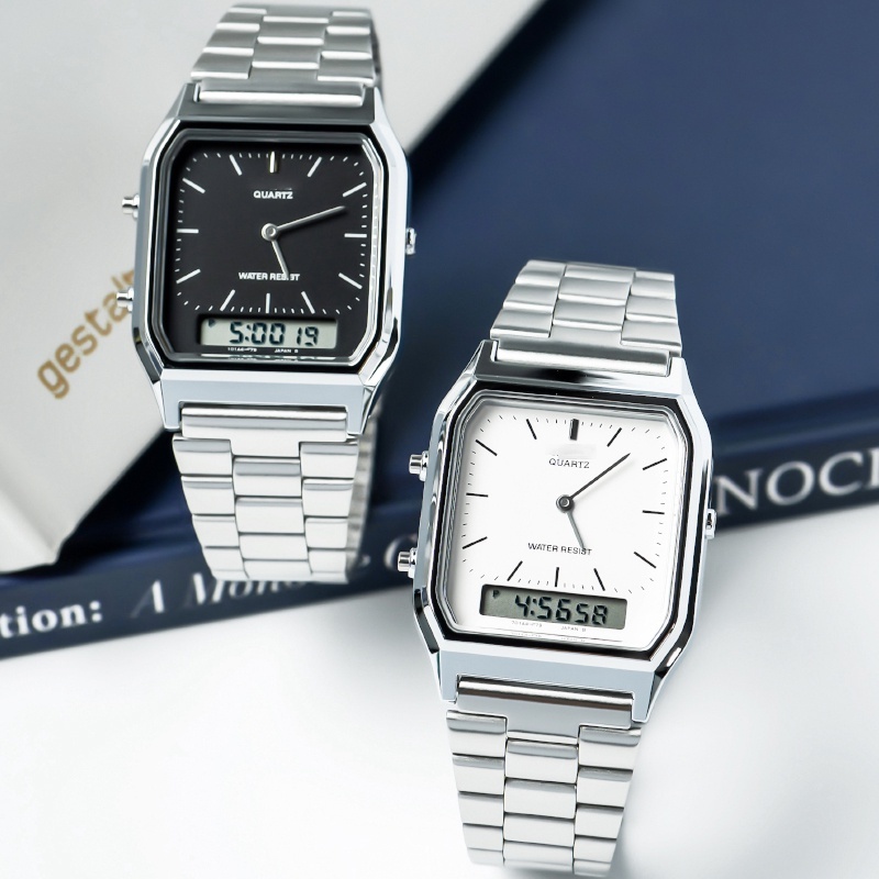 Retro AQ230 Stainless Watch Unisex Men's and Women's Edition | Shopee ...
