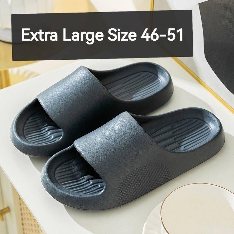 Big Size Slippers Men Summer Bathroom Slippers Large Size Non-slip ...