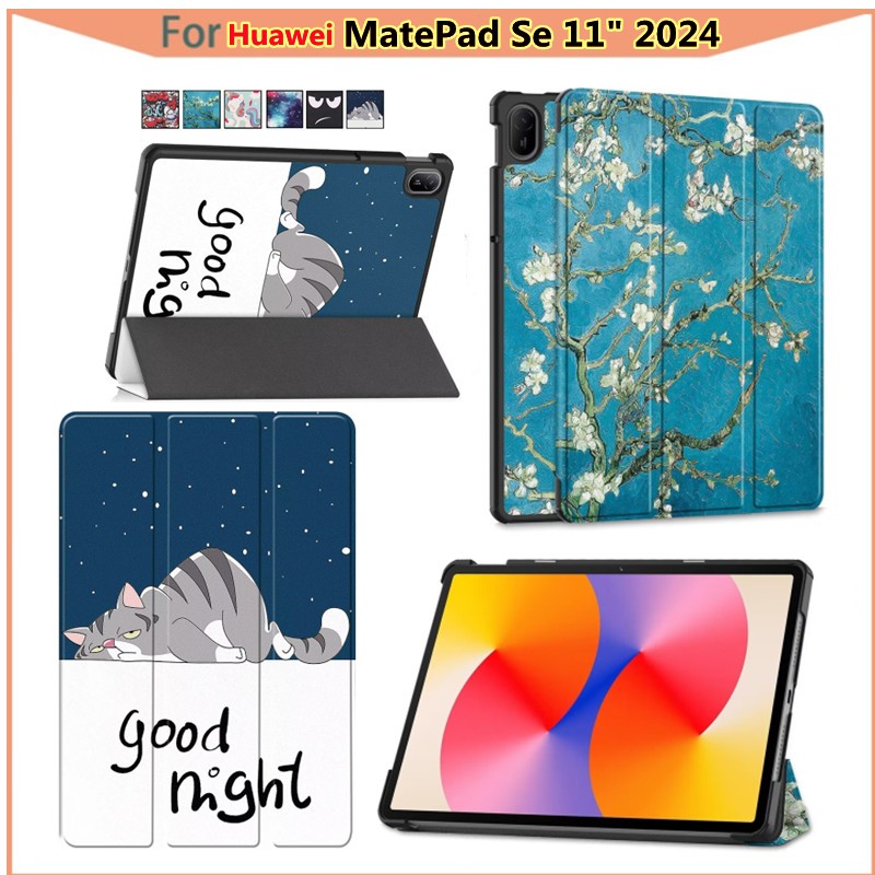 For Huawei MatePad Se 11" 2024 HUAWEI Matepad SE 11 inch 2024 PU Tir ...