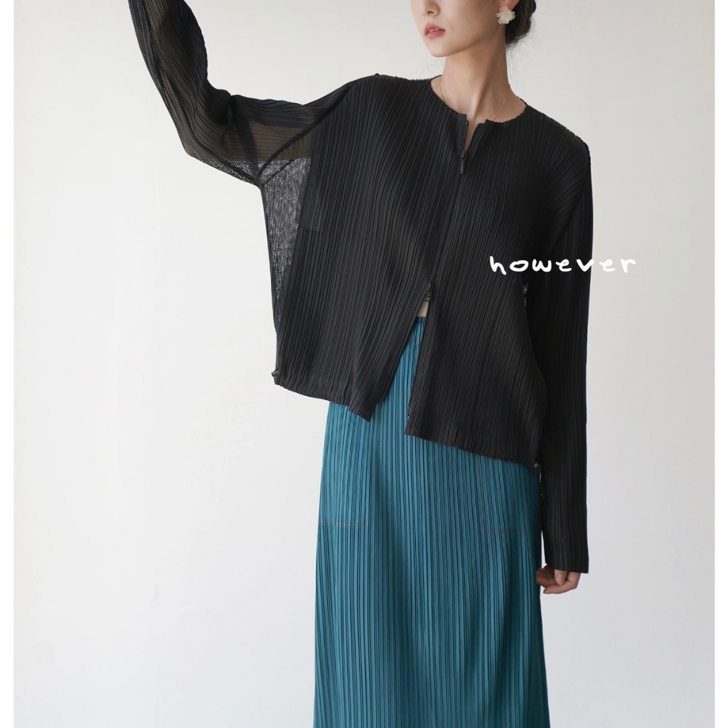 Counter Style Miyake Main Line Series Jacket!Simple Classy Round Neck ...