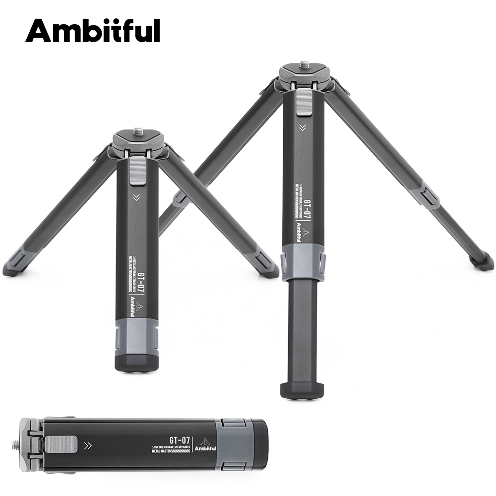 Ambitful GT-07 Desktop Metal Tripod Live Streaming Selfie Stands ...