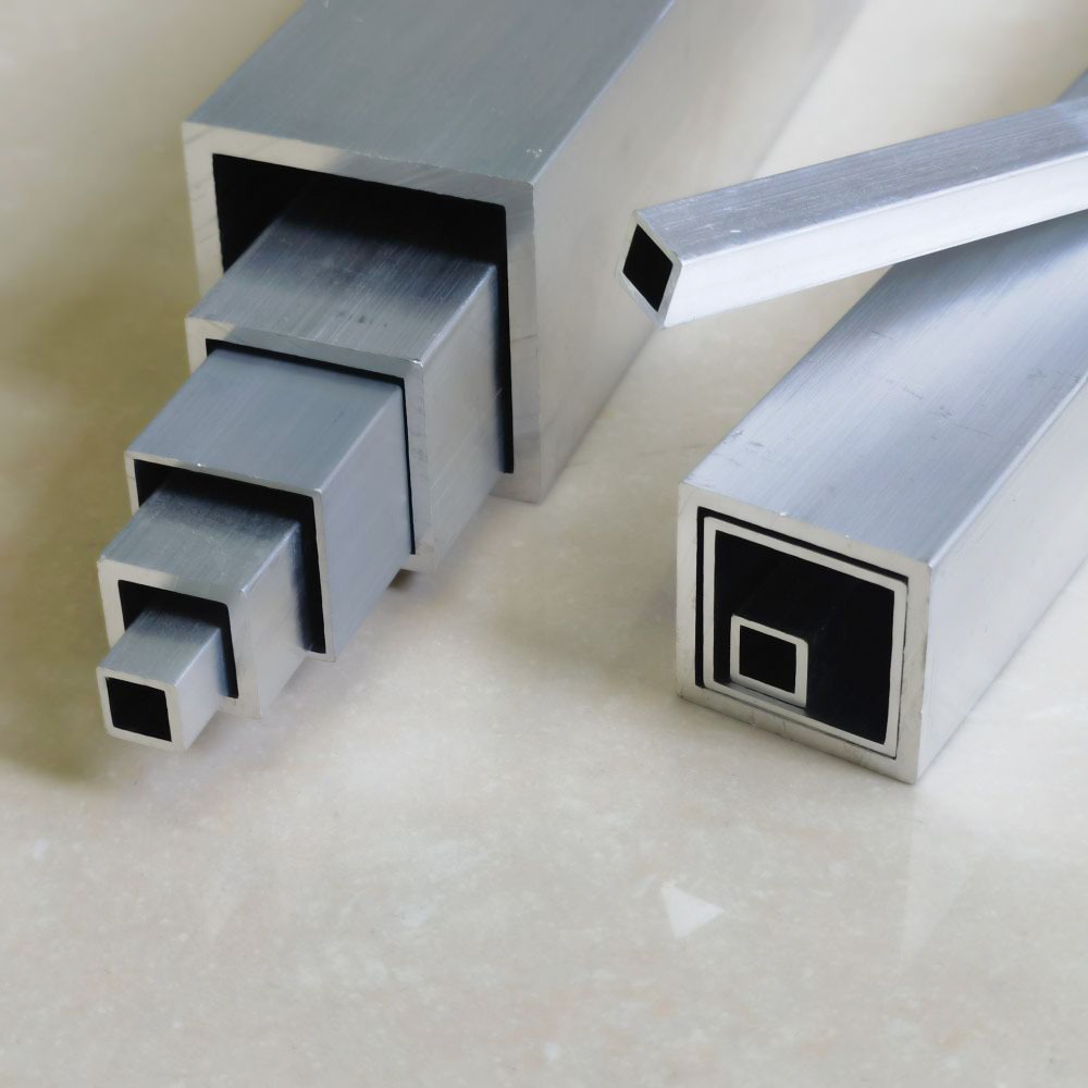 Aluminium alloy square tube width 5-35mm length 300 500mm Square ...