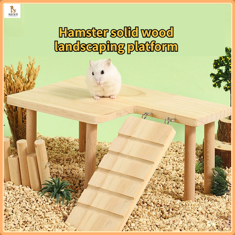 Hamster Cage Platform/Hamster Solid Wood Second Floor Platform Wooden ...