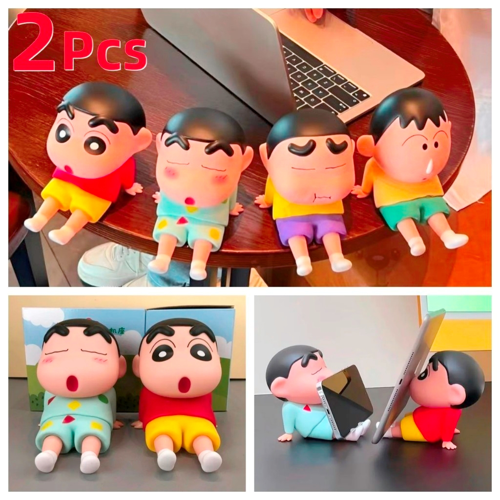 Crayon Shin-Chan Phone Holder Kawaii Anime Desktop Ornaments Mini GK ...