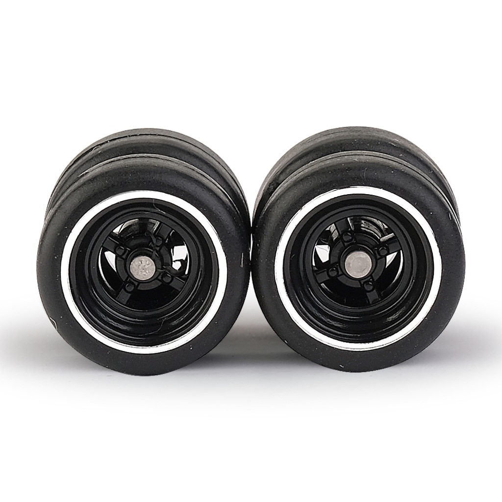 New product 1/64 alloy model modified wheel hub Wheels For with Rubber ...