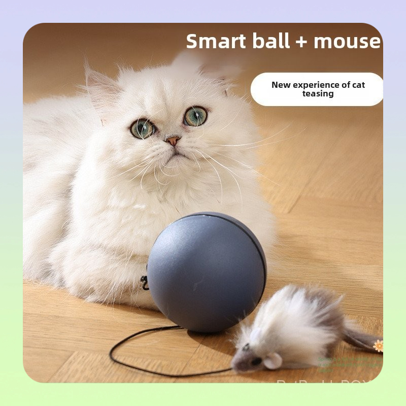 Cat Toy Ball Electric Cat Teasing Ball Automatic Intelligent Rolling ...