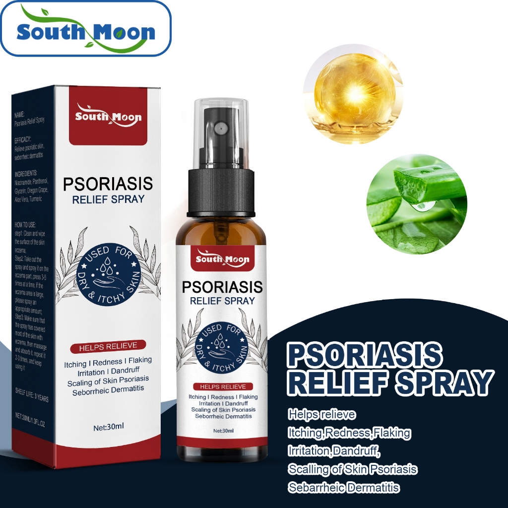 South Moon Psoriasis Relief Spray 30ml Hand Foot Scalp Eczema Tinea ...