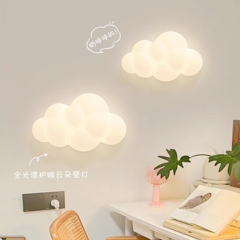 Cloud wall Lamp,Cream White Corridor Light,Creative Ceiling Lamps,Home ...
