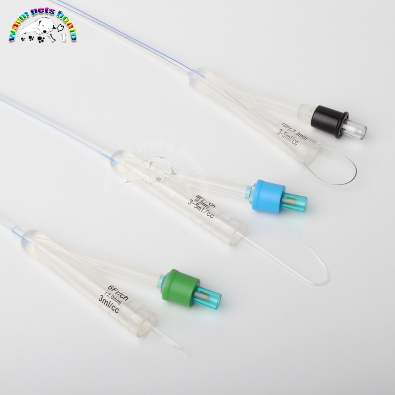Two-way Foley Canine Urinary Catheter with Balloon 2 Way Foley Dog ...