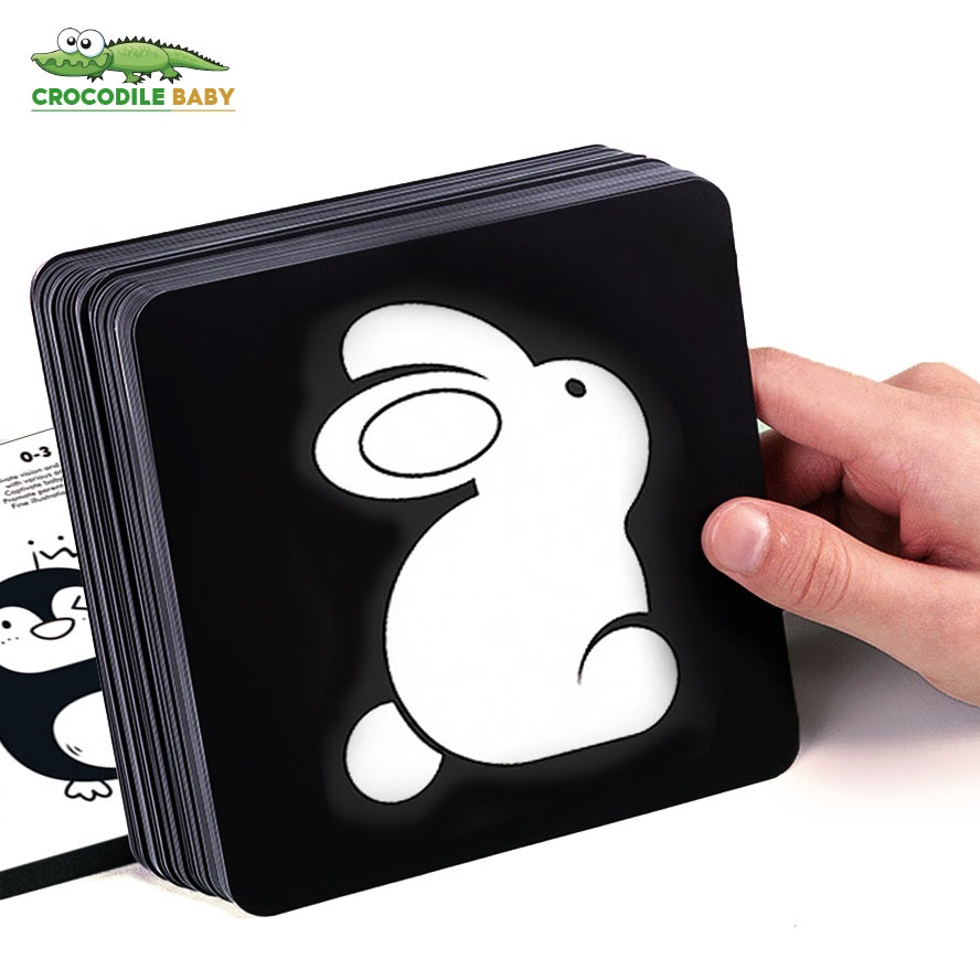 Baby flashcard High contrast visual stimulation cards Early learning ...