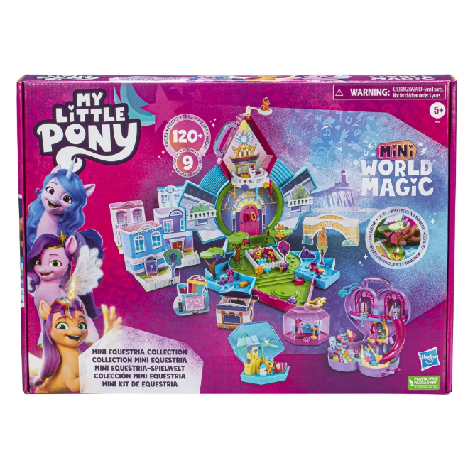 My Little Pony Mini World Magic Mini Equestria Collection Set, Playset with Over 120 Pieces ...