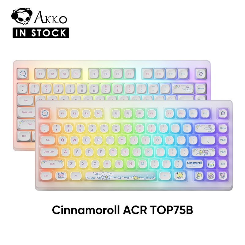 【Akko x Cinnamoroll New Design 】 ACR TOP75B RGB Hot-swappable Multi ...