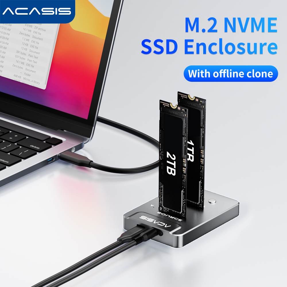 ACASIS typec USB 10G To NVME Dual-Bay NVME Docking Station For M Key ...