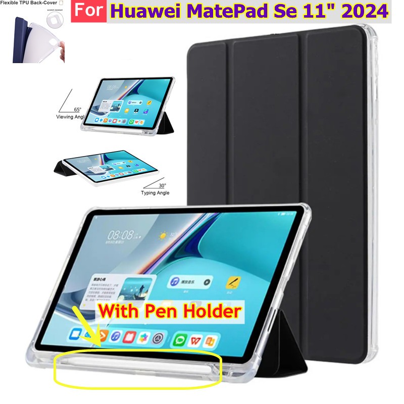 Huawei MatePad Se 11 2024 Case With Pen Holder 11 inch SE 2024 mart ...