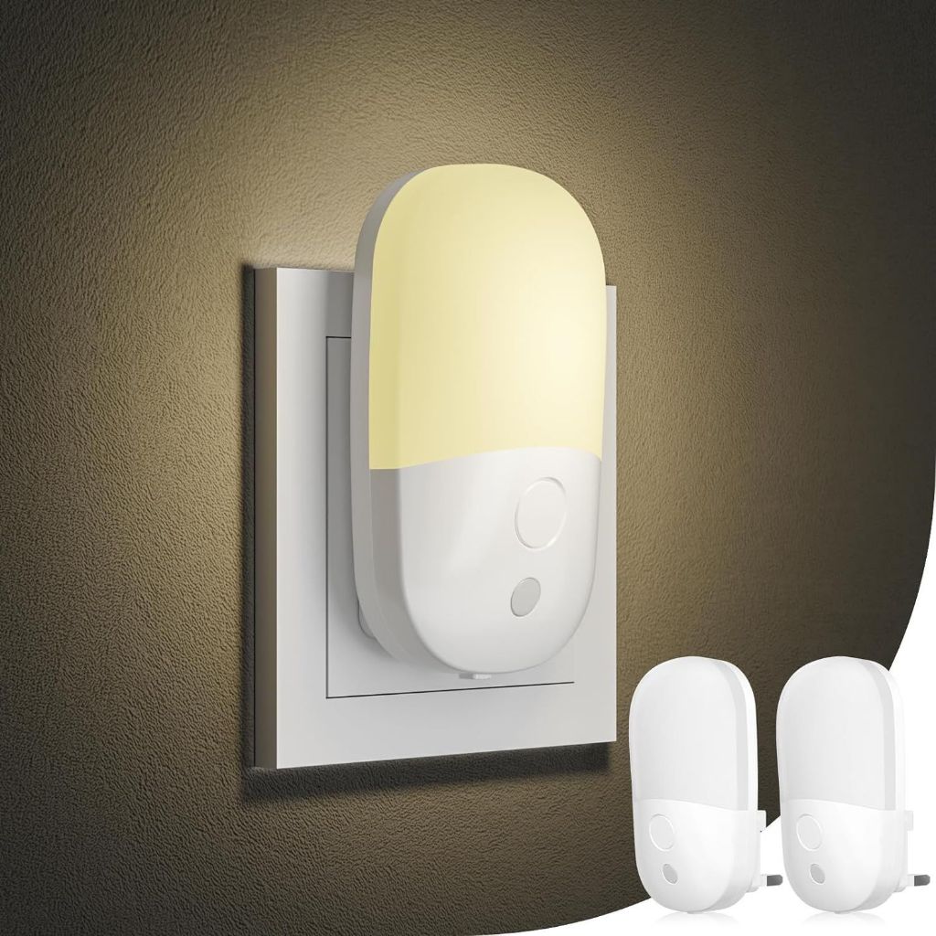 Automatic Sensor LED Night Light UK Plug Night Lights LED Wall Lamp ...