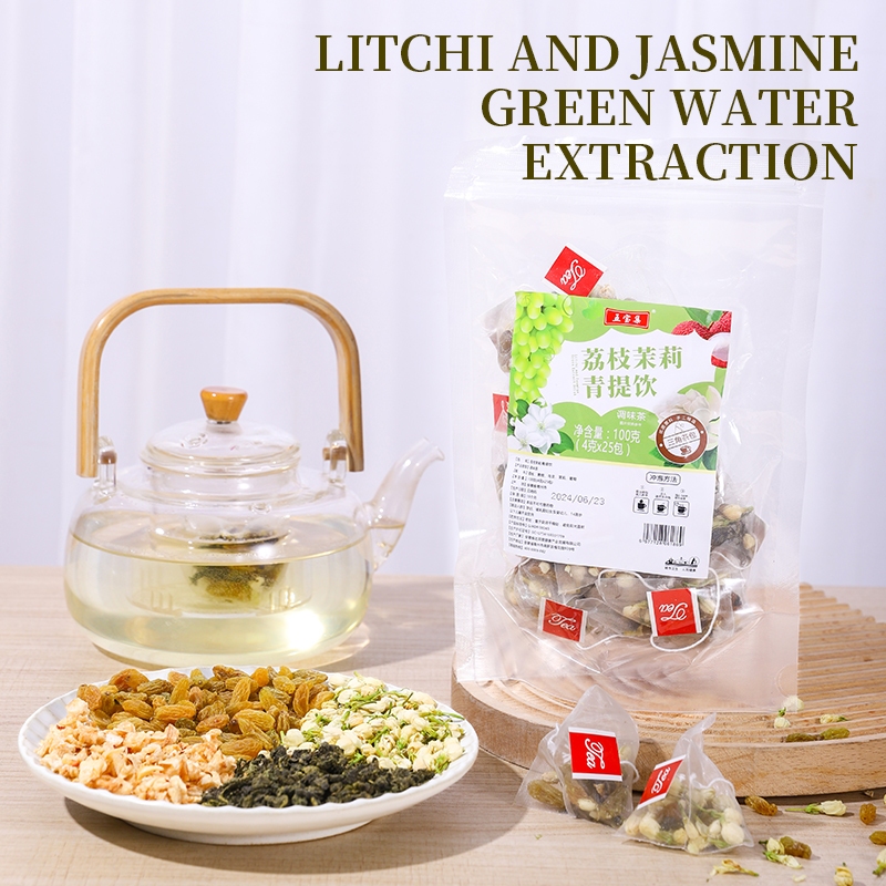 【SG Stock】Fruit Tea Lychee Jasmine Grape Oolong Tea 4g*25bags Brewing ...