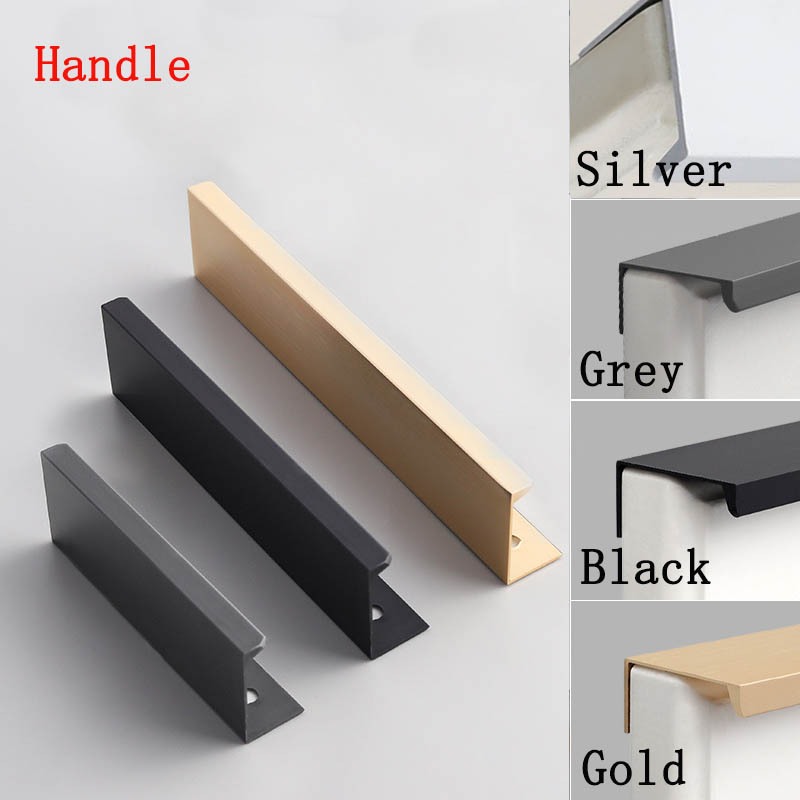 Finger Edge Pull Handle Hidden Finger Pull Handles Cabinet Kitchen ...