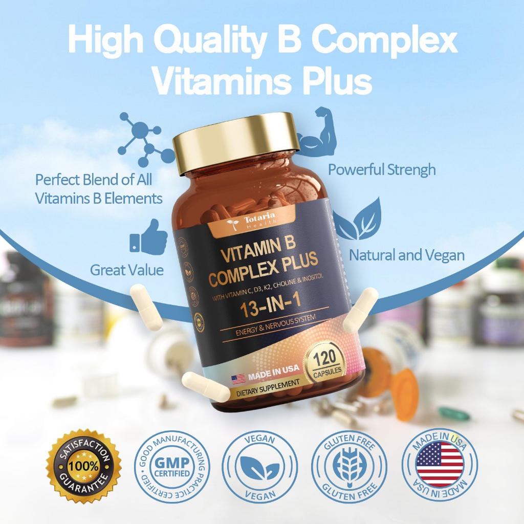 Totaria Vitamin B Complex Capsules To Support Neurological Health ...