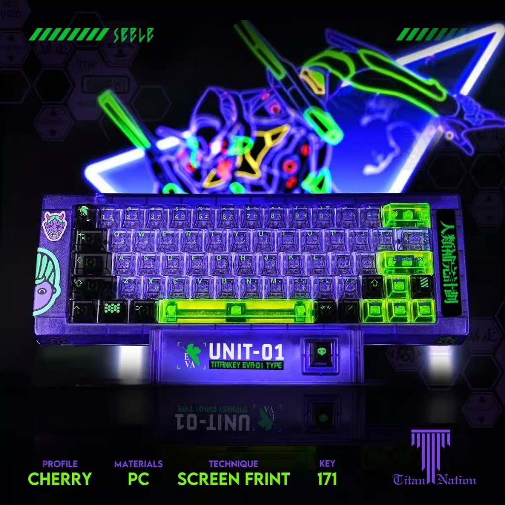 Mecha 01 Keycaps Cherry Profile Keycap PC Transparent Material PBT Dye ...