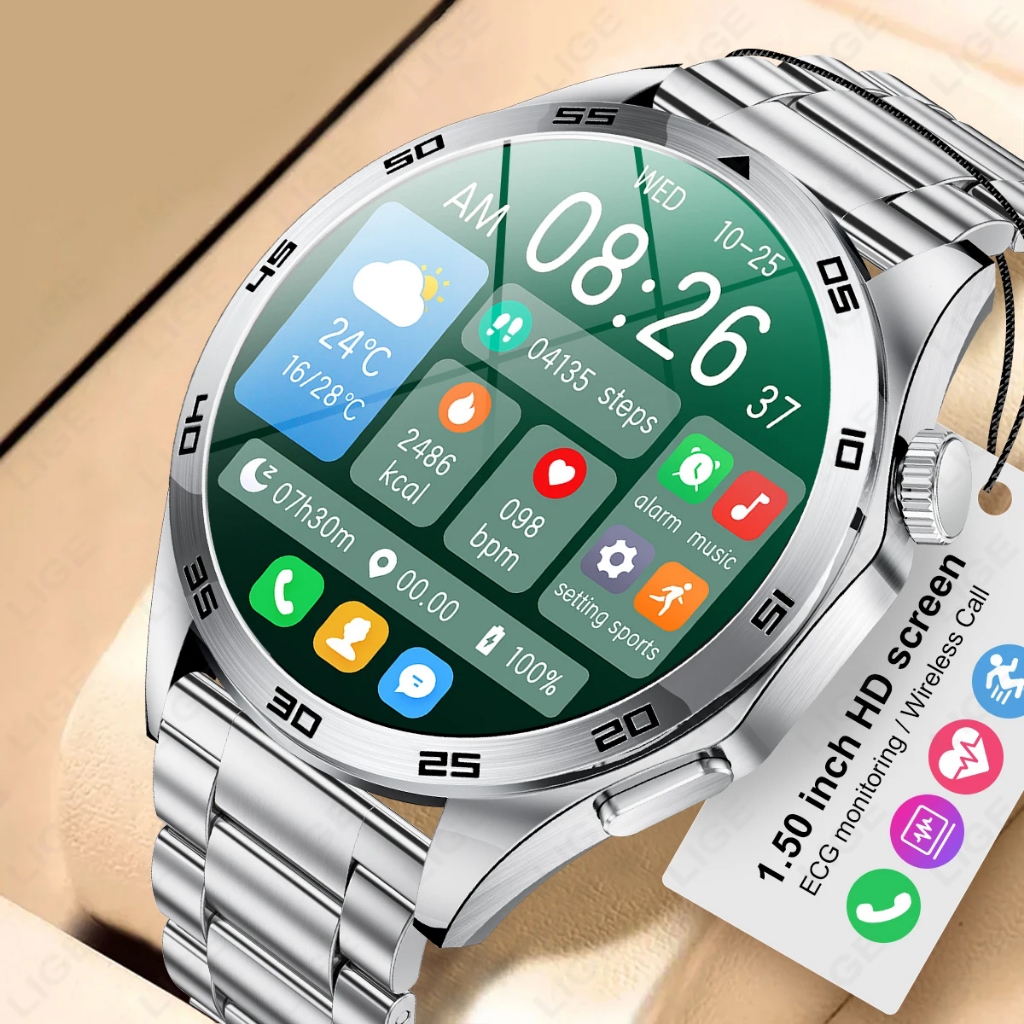 2024 New Smart Watch For Men Bluetooth Call Waterproof Drainage ...