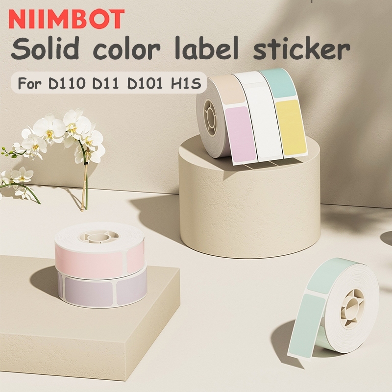 NIIMBOT D11/D110/D101 Transparent Chroma Sticker Paper 12-15mm Width ...