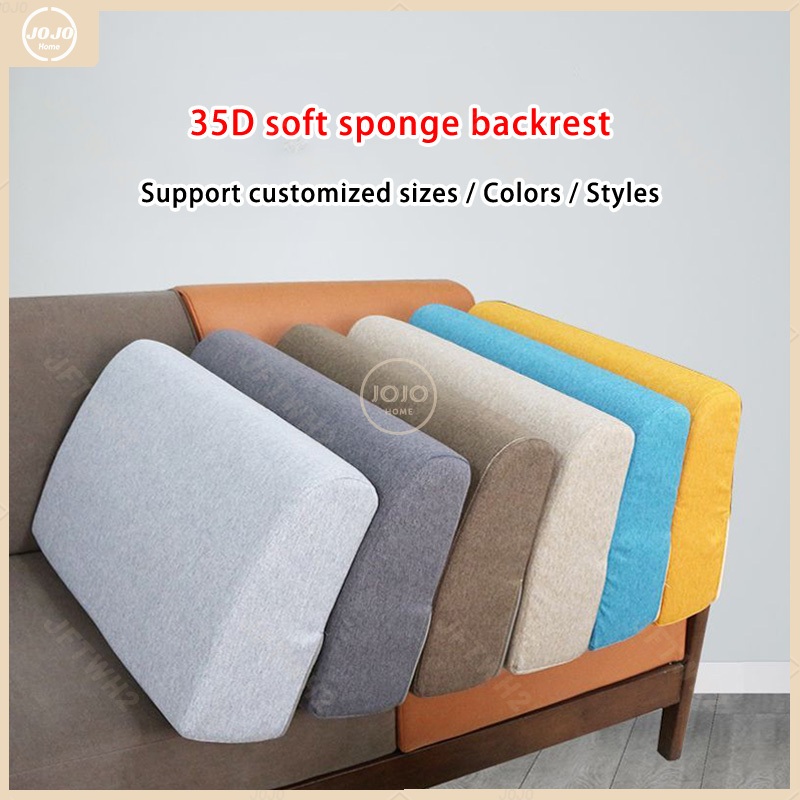 Sponge Cushion Sofa Large Backrest High Density Sponge Arc Solid Wood ...