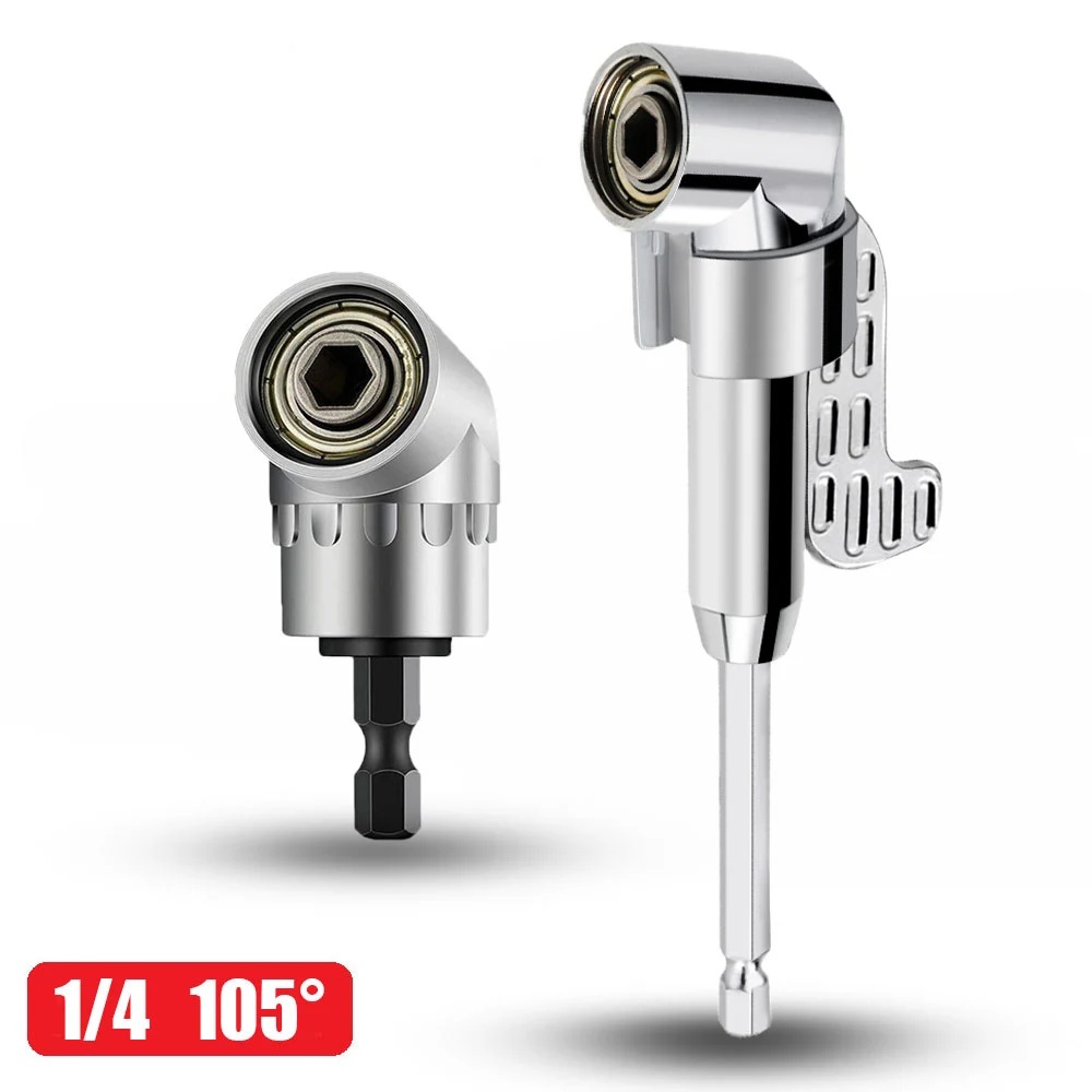 105 Degree Angle Screwdriver Set Holder Adapter Adjustable Bits Nozzles ...