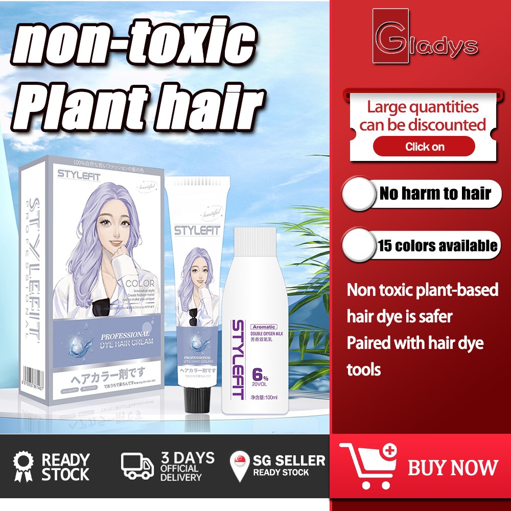 【SG Local Stocks】 Natural Series Hair Dye Vibrant Colors Salon-Quality ...