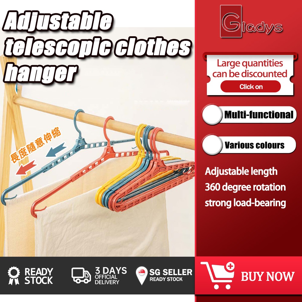 【SG Stocks】Retractable Laundry Rack/Multi Purpose Extendable Clothes ...