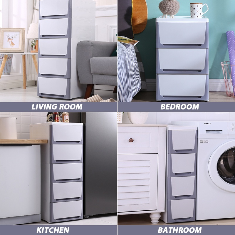 AROD 20 / 30cm Wide Crevice Storage Cabinet Drawer Type Snack Storage ...