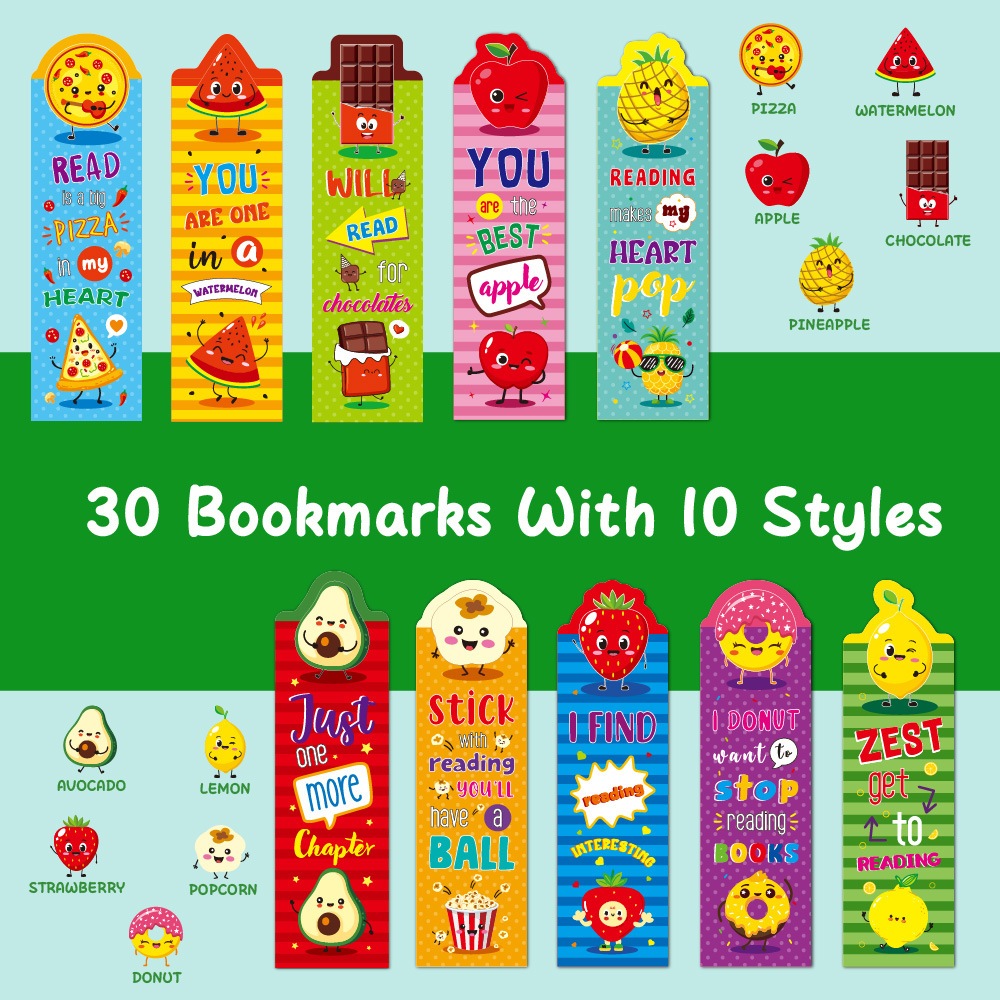 【New Product Promotion】nduni Children's Bookmark 30 Pcs Stationery ...