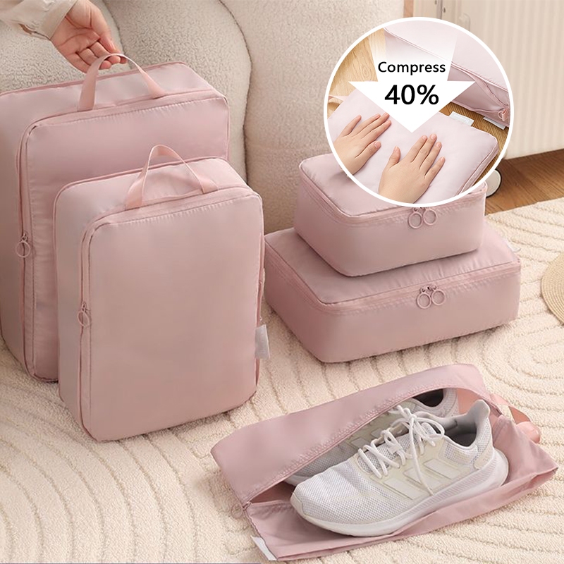 🇸🇬 SG Stock 6 Set Ultralight Compression Packing Cubes for Suitcases ...