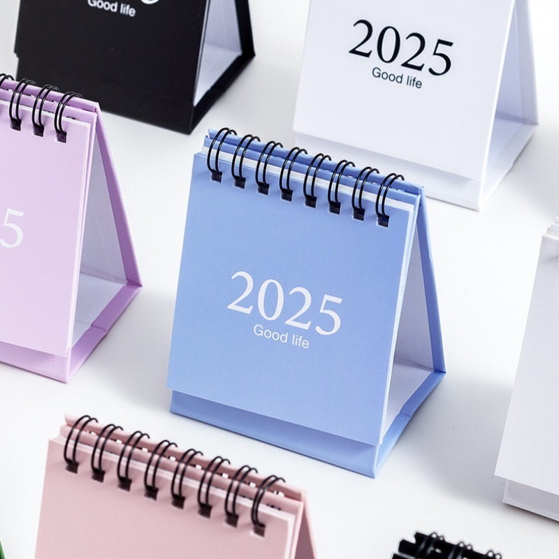 Cute Mini Calendar 2025 Desktop Planner Schedule Kawaii Yearly Agenda ...