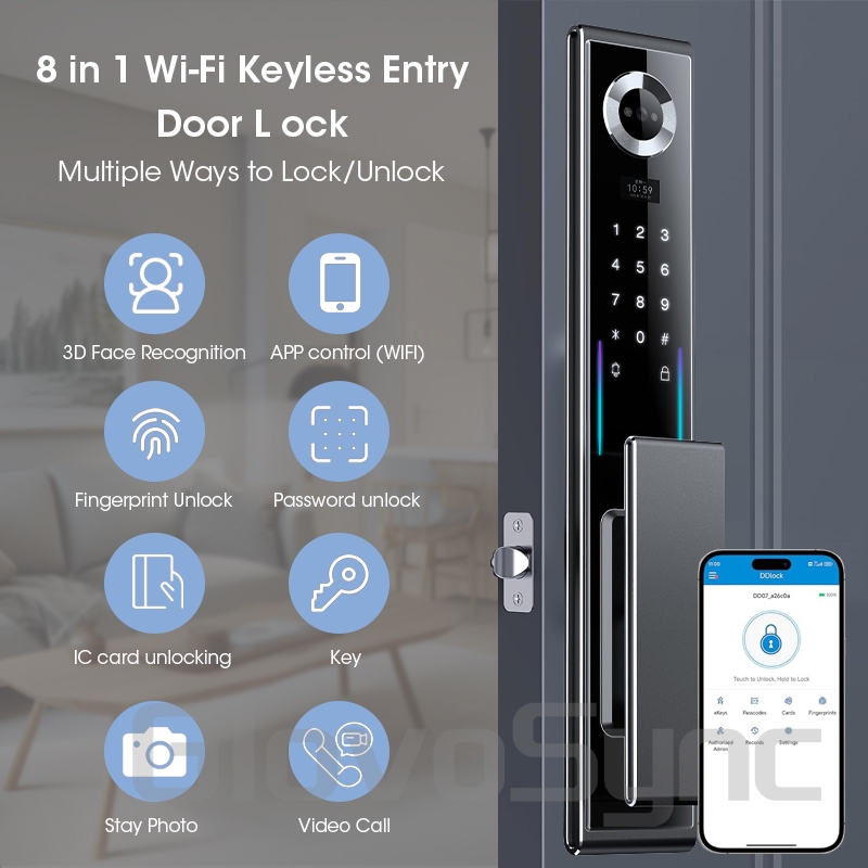 【SG Local seller】HDB Keyless Entry Digital Lock With Keypad Fingerprint ...