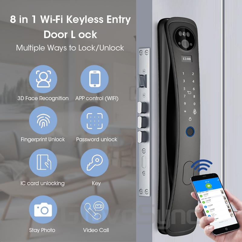 【SG Local seller】HDB Fingerprint Smart Lock With Face Recognition ...